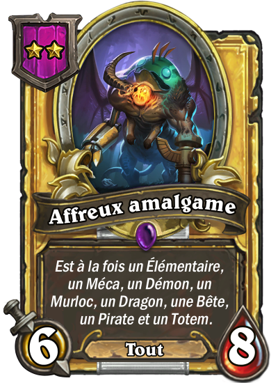 Affreux amalgame - Carte Champs de bataille Hearthstone - Hearthstone ...
